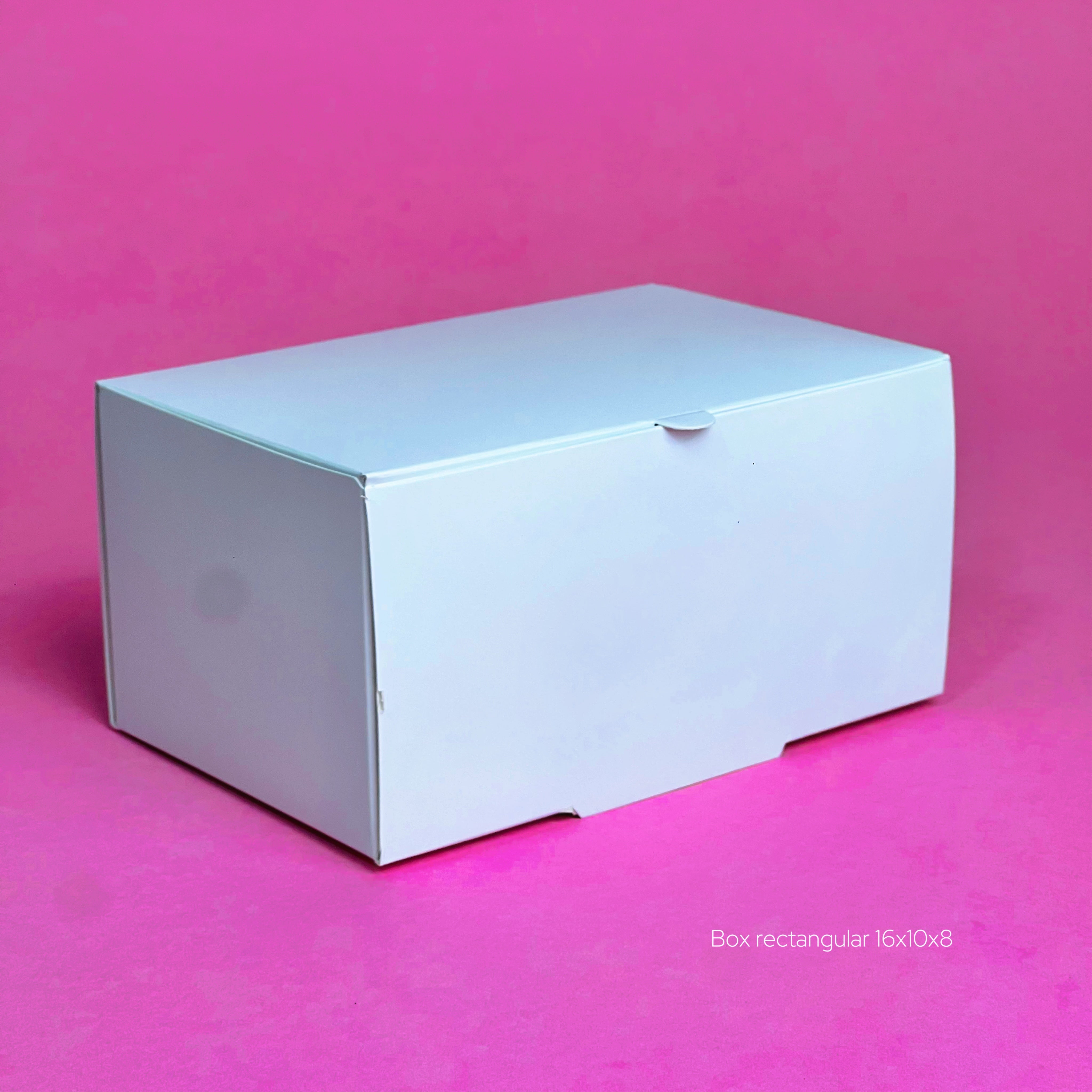 Box Rectangular BLANCO 16x10x8 – OLIMPACK