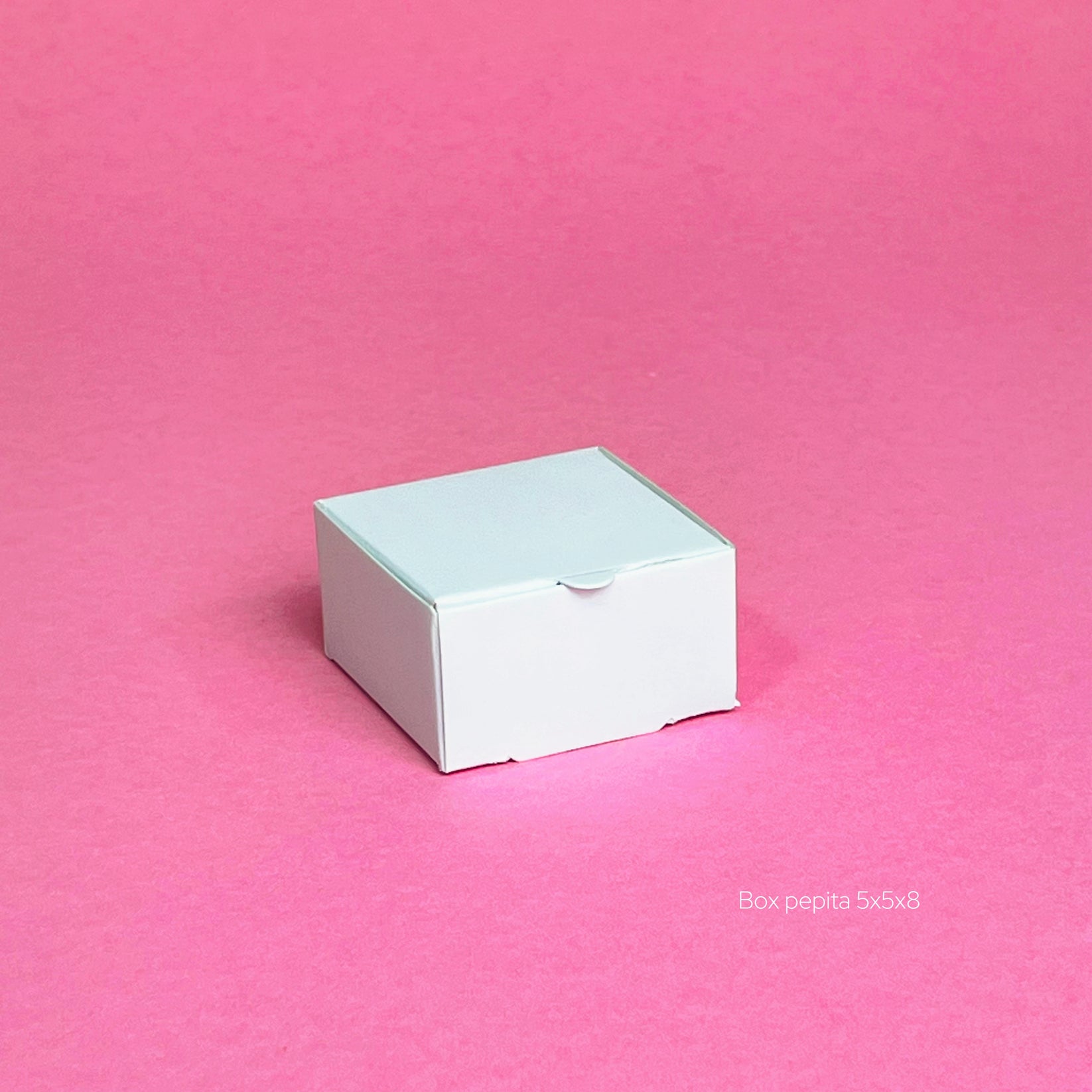 Box Pepita BLANCO 5x5x3 – OLIMPACK