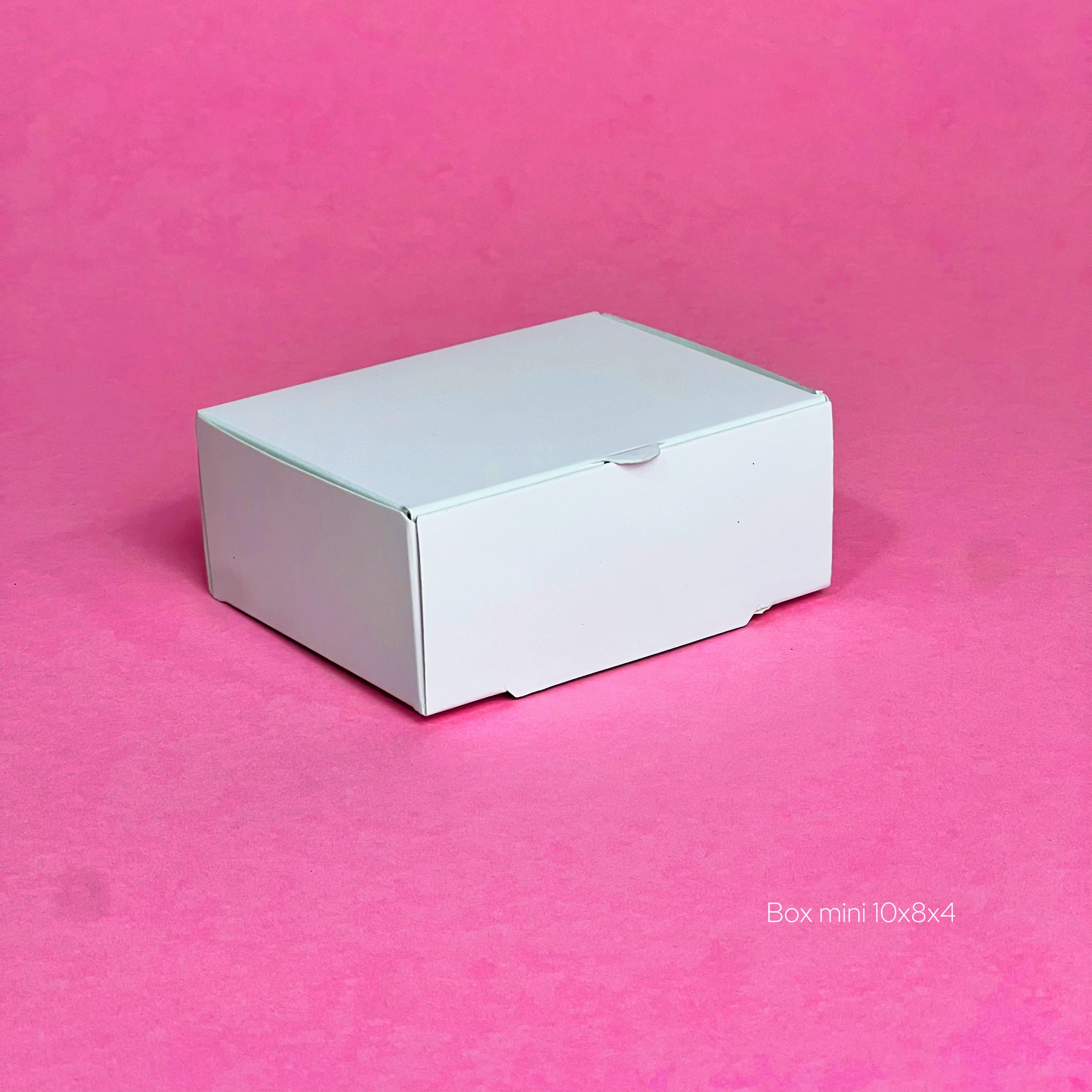 Box Mini BLANCO 10x8x4 – OLIMPACK